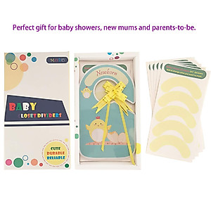MOBU Baby Closet Dividers & 40 pcs Baby Hangers Baby Closet Dividers Organizer for Baby Clothes