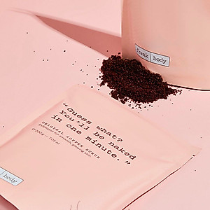 Frank Body Original Coffee Scrub, 7.05oz | Natural & Cruelty Free Exfoliating Body Scrub | Hydrating Vegan Scrub Skin Care For Stretch Marks, Acne, Cellulite | 1ct