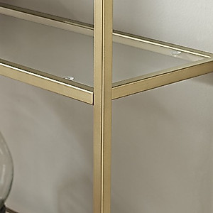 Crosley Furniture Aimee Etagere Bookcase - Gold and Glass