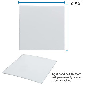 The Beadsmith Shine Rite Polishing Pads – 2-Inch Pre-Treated Foam Squares with Micro Abrasives – Use to Brighten, Polish and Remove Tarnish Jewelry Components – Pack of 10