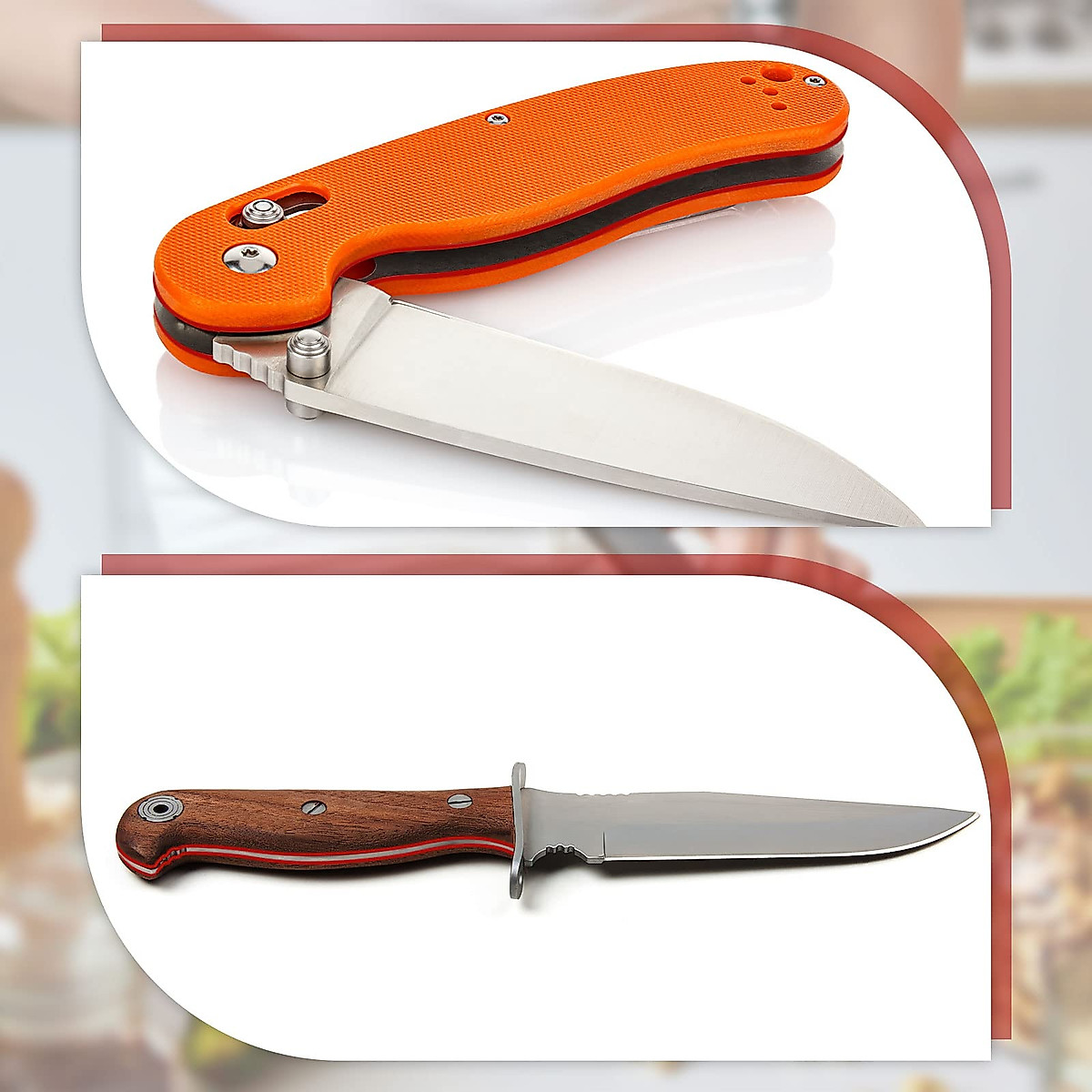 Tinlade 2 Pcs G10 Knife Handle Spacer Material 6.3 x 2 x 0.04 Inches G10 Sheet Knife Handle Liners for Knife Scales Slabs Making Supplies (Red)