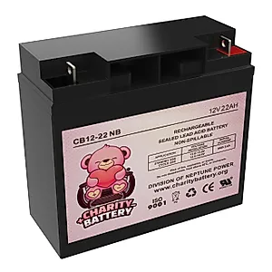 Charity Battery CB12-22 12V 22Ah SLA Battery Replacement for NP18-12 51814 6FM17 6-DZM-20 6-FM-18