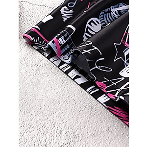 Hedmy Little Girls' Stretchy Dance Tumbling Athletic Gymnastics Shorts Booty Shorts Child Knickers Hot Pants Black Rose 2-3 Years