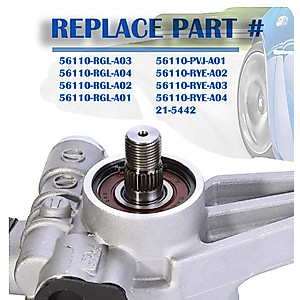 Power Steering Pump for 2005-2008 Honda Pilot 2005-2010 Honda Odyssey 2007-2013 Acura MDX Replace # 56110-RGL-A03 56110-PVJ-A01 56110-RYE-A02 Power Assist Pump