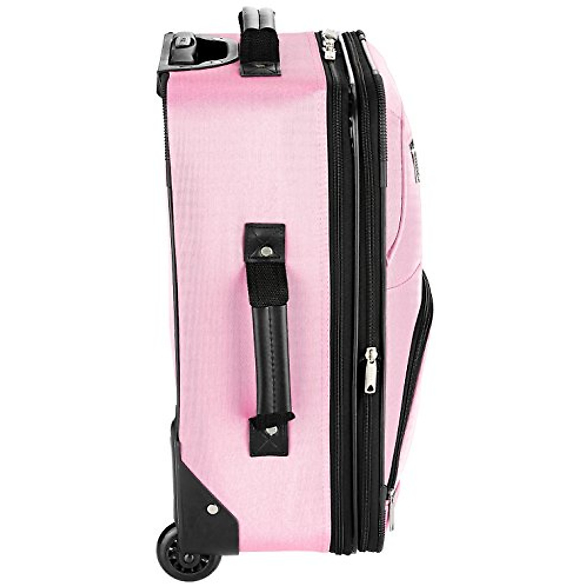 Rockland Fashion Softside Upright Luggage Set, Expandable, Pink, 2-Piece (14/19)