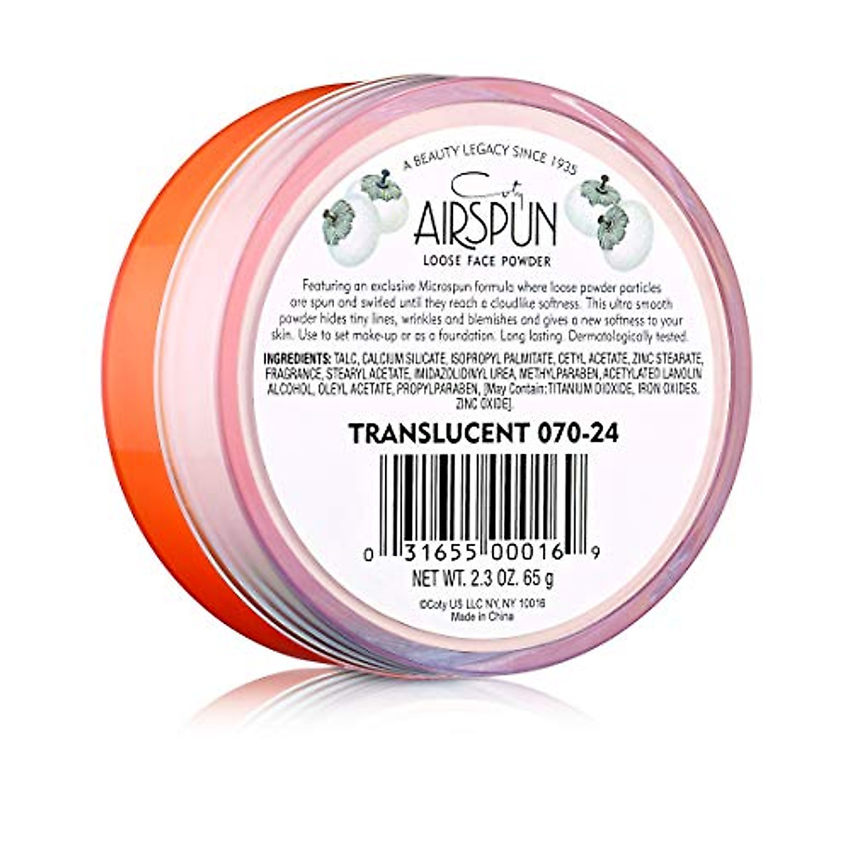 Coty Airspun Loose Face Powder, Translucent, Pack of 1