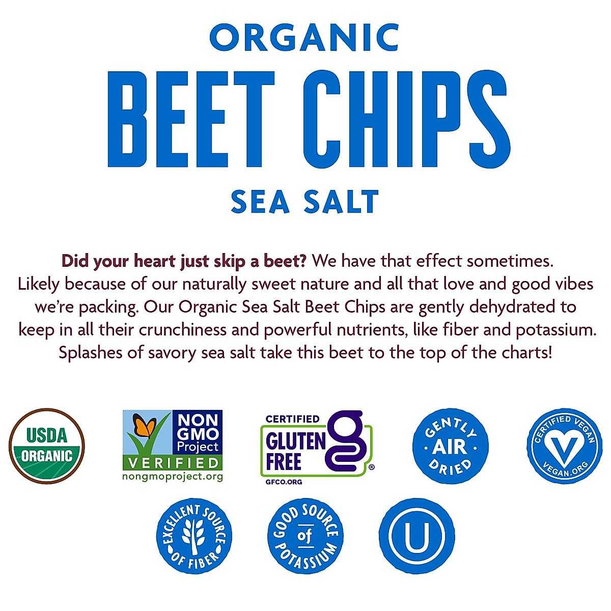 Rhythm Superfoods Cripsy Beet Chips, Salted, Organic and Non-GMO, Vegan/Gluten-Free Superfood Snacks, 1.4 Oz (Pack of 4)