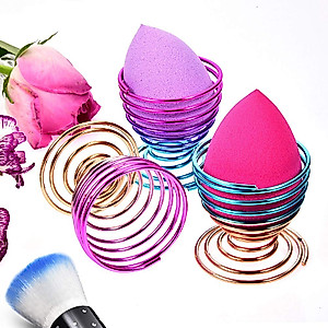 Beauty Sponge Holder Makeup Egg Storage Rack Powder Puff Display Stand Makeup Sponge Organizer Makeup Sponge Drying Stand, Black