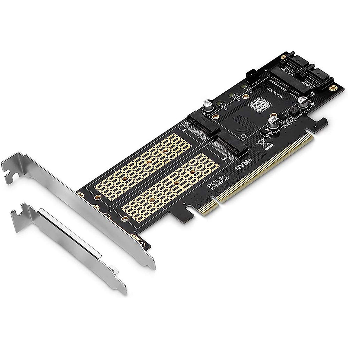 3 in 1 NGFF and MSATA SSD Card,M.2 NVME to PCIE/M.2 SSD to III/MSATA to for 2280/2260