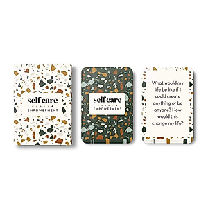 Allura & Arcia Empowering Self Care Questions - 52 Stress Relief Cards for Meditation, Mindfulness, Yoga & Gifts