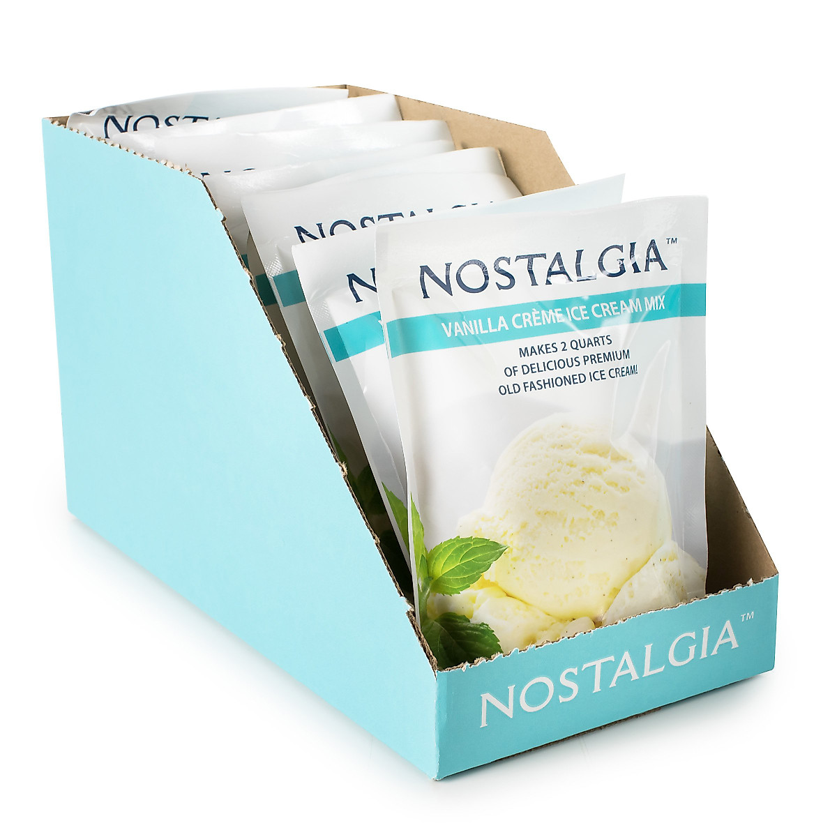 Nostalgia Premium Ice Cream Mix, 8 (8-Ounce) Packs, Makes 16 Quarts Total