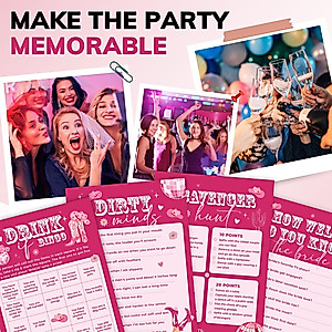 STOFINITY Funny Bachelorette Party Games - Bachelorette Games for Parties Scavenger Hunt, Bachelorette Bingo Card Games for Bridal Shower Games, Bach Games for Bachelorette Party Decorations