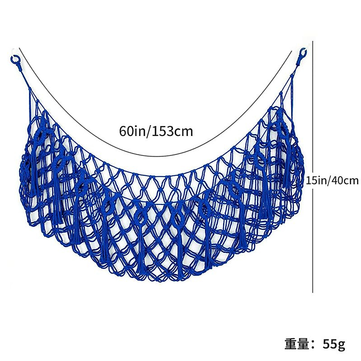 Joayuezo Toy Storage Hammock for Stuffed Animals Storage Hammock Plush Toy Storage Net for Corner Soft Toy Net Hammock for Kids Room (B)