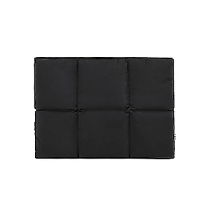 Canvaslife Puffy Laptop Sleeve 15 Inch 15.4 Inch, Quilted Puffer Laptop Case for Women, Pillow Case Compatible for MacBook Pro 16 inch and 15 inch-15.6 inch Laptop (Black)