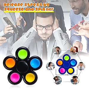 SCIONE 10 Pack Party Favors for Kids 4 8 12, Fidget Spinners Birthday Return Gift, Christmas Goodie Bags Stuffer Fillers for Classroom Treasure Box Prize Boys Girls