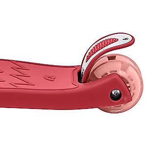 Retrospec Chipmunk Plus Kids’ Kick Scooter 3+ Years - Height Adjustable 3 Wheel Scooters - Learn to Steer, Foldable Seat, LED Lights, & No-Slip Deck - Bubblegum