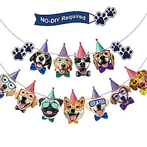 Dog Birthday Banner Birthday Garland Dog Theme Party Bunting Decoration Baby Shower Party Supplies (Dog)