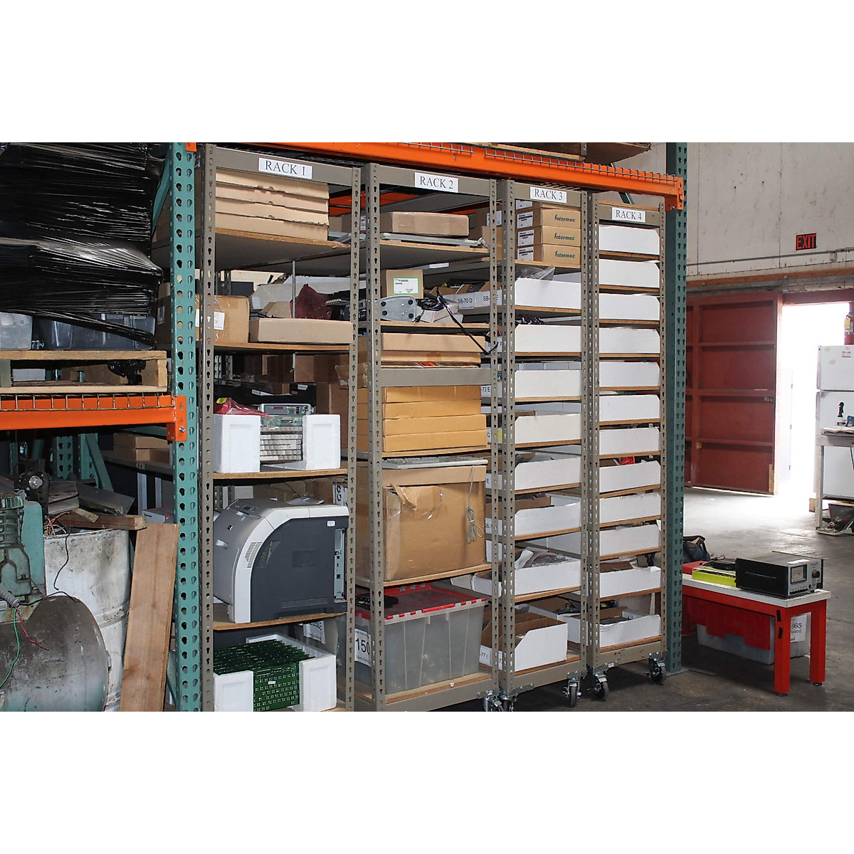 Stanly 4pc - Boltless Rack Mobility Kit with Casters