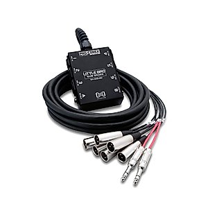 Hosa SH-6X2-50 Little Bro' Sub Snake - 6 XLR Sends, 2 1/4" TRS Returns - 50 Feet