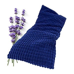 Solayman's Lavender Heating Pad Microwavable with Blue Removable Cover - Warm Compress Moist Heating pad for Back Pain Relief