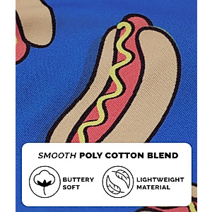 Tipsy Elves Navy Hot Dog Golf Polo for Men Size Large