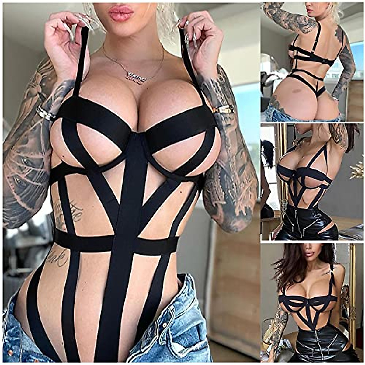 long sleeve bodysuit for women sex things for adults men crotchless lingerie for women for sex bodysuit shapewear lingerie bodysuit black lace bodysuit latex bodysuit kinky sex items for couples 79