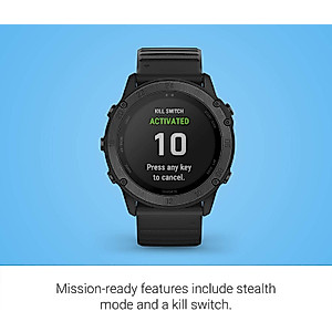 Wearable4U - Garmin tactix Delta, Premium GPS Smartwatch with Specialized Tactical Features, Designed to Meet Military Standards with Ultimate Power Pack Bundle (Black)