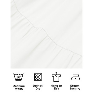 ZESICA Women's 2025 Summer Square Neck Short Puff Sleeve Solid Color High Waist Casual Smocked Flowy A Line Tiered Midi Dress,White,Small