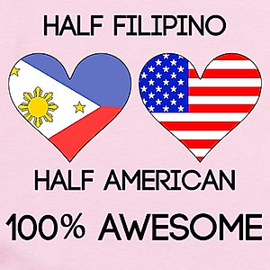 CafePress Half Filipino Half American Body Suit Cute Infant Bodysuit Baby Romper Petal Pink