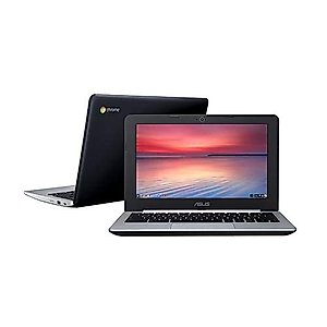 ASUS C200MA Chromebook 11.6 Inch, Intel Dual Core, 4GB RAM, 16G EMMC + TPM (Black)