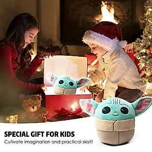 SUYESEN Yoda Plush Doll Stuffed Baby Pillow, Throw Pillow, Yoda Plush Toy, Plush Stuffed Animal (7 inches)