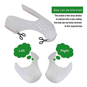 TooTwo 2 Pairs Shoe Crease Protectors for Jordan 1 and Air Force 1, Shoe Crease Guard Protector S (US Size 5''-8.5'')