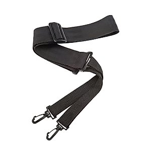 D'Addario Accessories Banjo Strap with Clips - Strap for Banjo - Banjo Accessories - Nylon - Black,Standard,50BNJ000