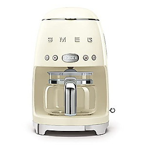 Smeg Retro Drip Coffee Machine and 2-Slice Toaster Bundle, Cream