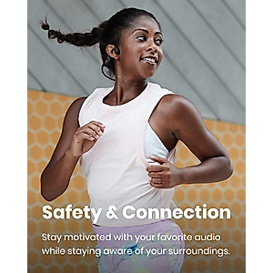 SHOKZ OpenRun Mini (AfterShokz Aeropex Mini) -Bone Conduction Open-Ear Bluetooth Sport Headphones - Waterproof Wireless Earphones for Workouts and Running - Built-in Mic (Renewed)