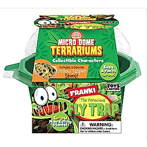 Toys By Nature Character Micro Domes Fred The Ferocious Flytrap Terrarium with Genuine Jasper Stone! (Fred The Ferocious Flytrap)