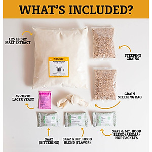 Craft a Brew - Beer Recipe Kit - Light Lager - Home Brewing Ingredient Refill - Beer Making Supplies - Includes Hops, Yeast, Malts, Extracts - 5 Gallons