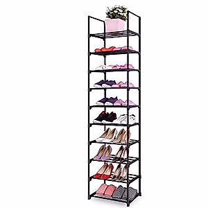 OYREL Shoe Rack, Sturdy Metal Shoe Rack Organizer,Narrow Shoe Rack,Shoe Racks for Closets,Shoes Rack,Shoe Stand,Shoe Shelf