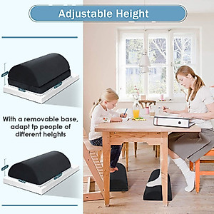 Coccyx Seat Cushion and Lumbar Support Pillow for Office Chair&Foot Rest for Under Desk at Work,Adjustable Foot Rest