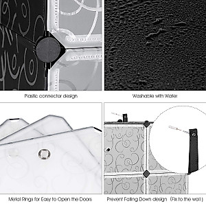 Tangkula Cube Storage Organizer, Cube Closet Storage Shelves, DIY Plastic PP Closet Cabinet, Modular Bookcase, Large Storage Shelving with Doors for Bedroom, Living Room, Office (30-Cube)