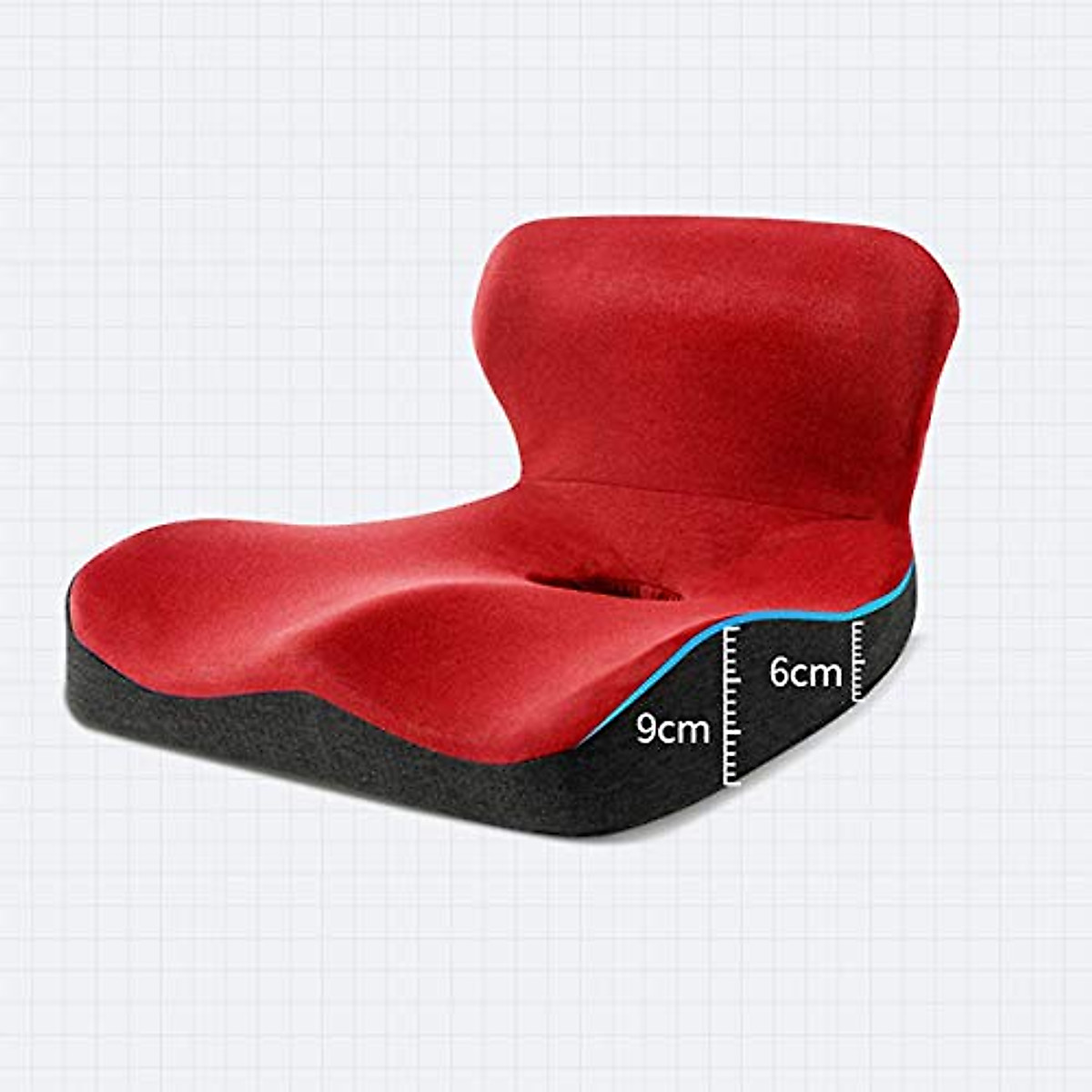 YRDZ Ergonomic Seat Cushion for Office Chair, Coccyx Cushion for Tailbone Pain - Office Chair Cushion for Butt,Sciatica Pillow for Sitting