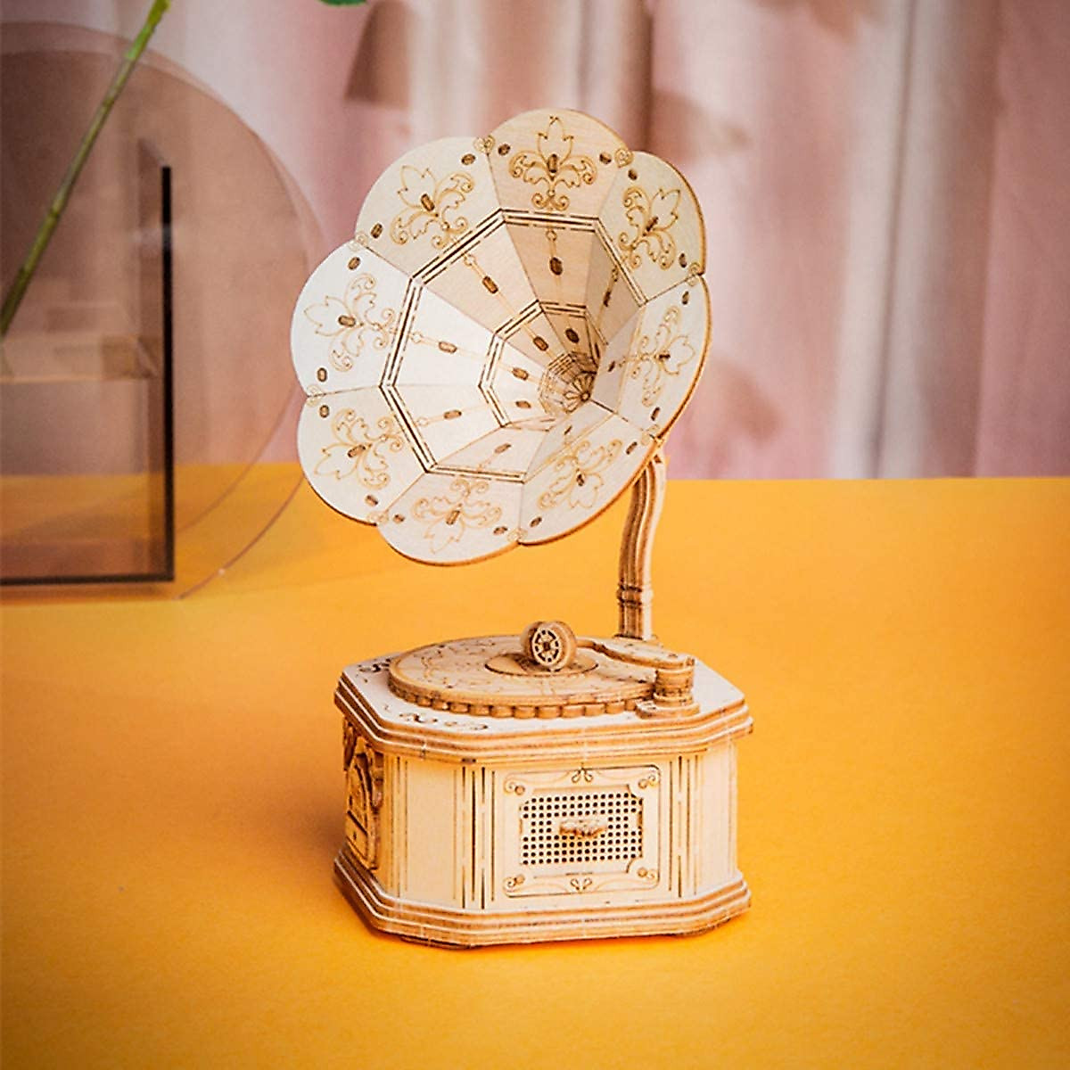 Rowood 3D Puzzles for Adults,Wood Model Kits for Adults, DIY Craft Gifts for Kids Teens- Hot Air Balloon (122 Pieces)