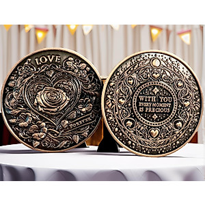ZSALSTING - Love Coin Collection Challenge Coin: Unique Memento and Pocket Token Gift to Inspire and Make Him/Her Lucky - Perfect Commemorative Gift to Show Your Love and Appreciation-ZSALSTING