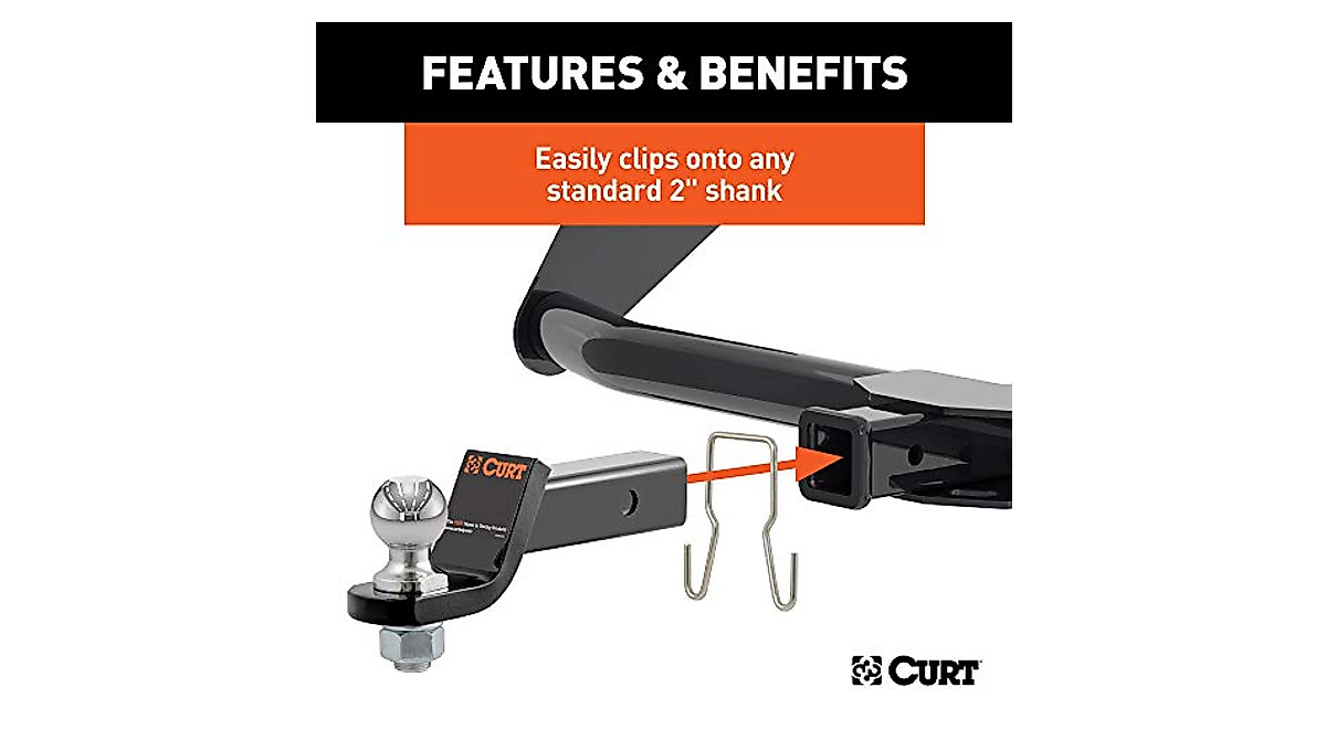 CURT 45807 Trailer Safety Chain Holder - Durable & Easy Use