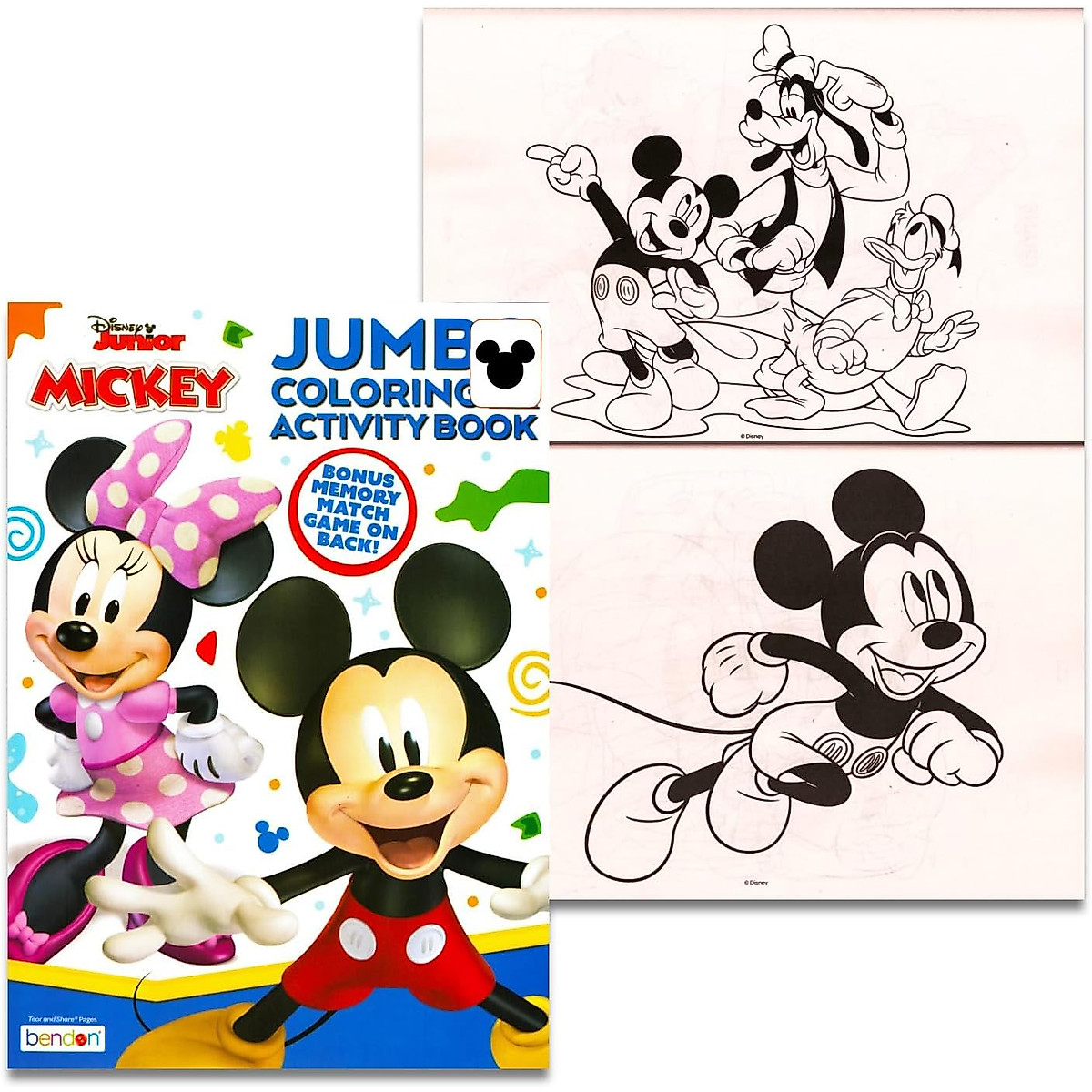 Disney Mickey Mouse Coloring Book Super Set with Stickers (4 Mickey Mouse Activity Books for Kids Toddlers)