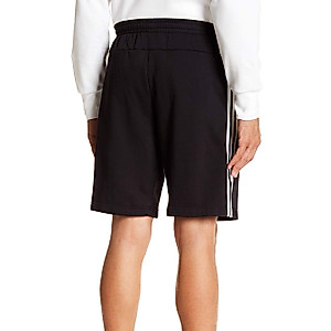 adidas Men's Athletics Essential Cotton Shorts, Black/White, Small