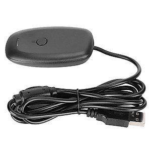 PUSOKEI Game Controller for , No Vibration PC Receiver Gaming Controller Adapter Console with USB Receiver for 360 [video game]