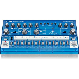 Behringer RD-6-BB Analog Drum Machine - Blue Translucent