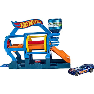 Hot Wheels Turbo Jet Car Wash Playset Vehicle