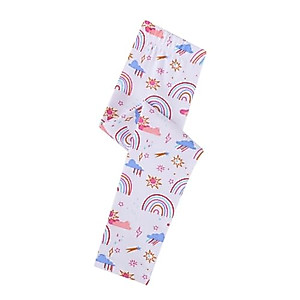 MSSMART 5t Girl Outfits Kids Fall Winter Clothing Cotton Cat Clothes 2 Pieces Leggings Set Unicorn Size 5T